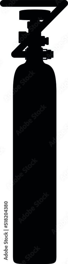 500g CO2 Gas cylinder, Reusable carbon dioxide compressed gas bottle ...