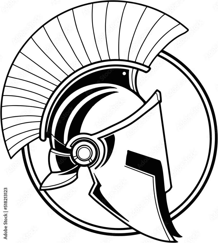 Spartan Helmet Coloring Pages