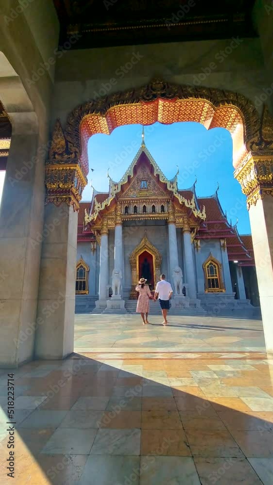 Wat Benchamabophit the marble temple, is a royal temple in the capital ...
