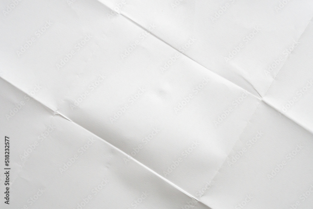 White folded and wrinkled paper texture background Stock Photo | Adobe ...