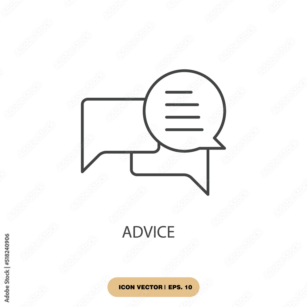 advice icons symbol vector elements for infographic web Stock Vector ...