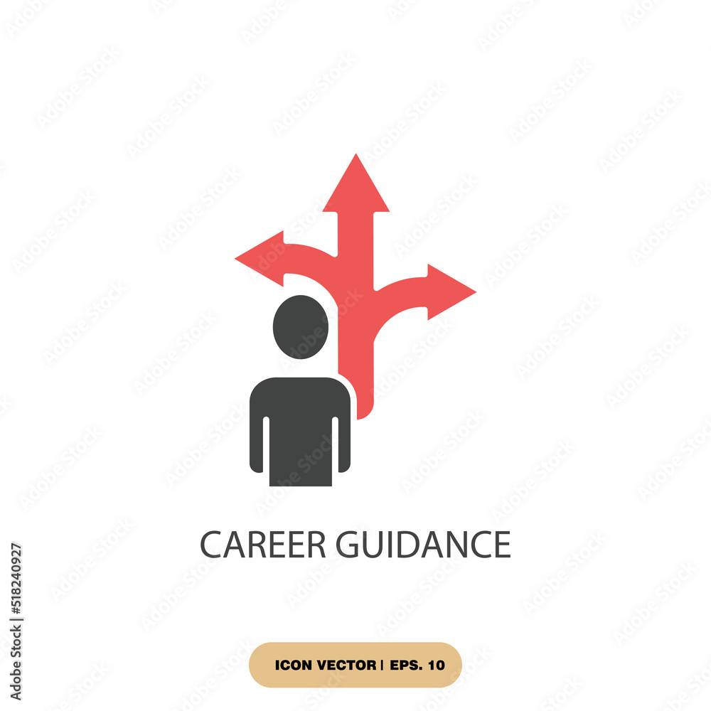 career guidance icons symbol vector elements for infographic web Stock Vector | Adobe Stock