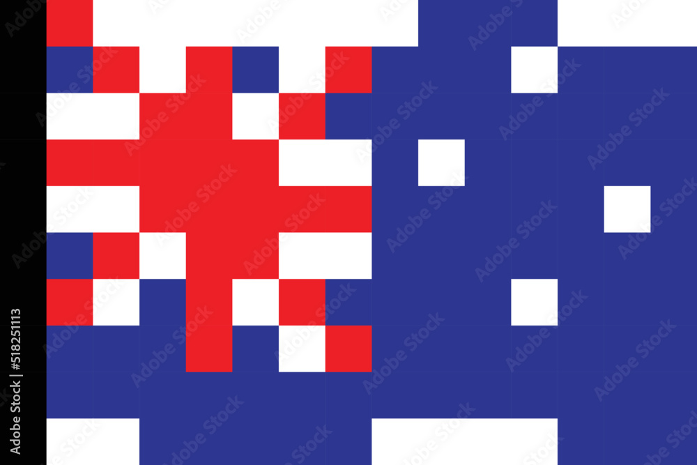 Flag pixel art vector illustration. image or clip art Stock Vector ...