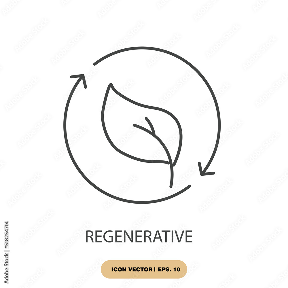 regenerative icons symbol vector elements for infographic web Stock ...