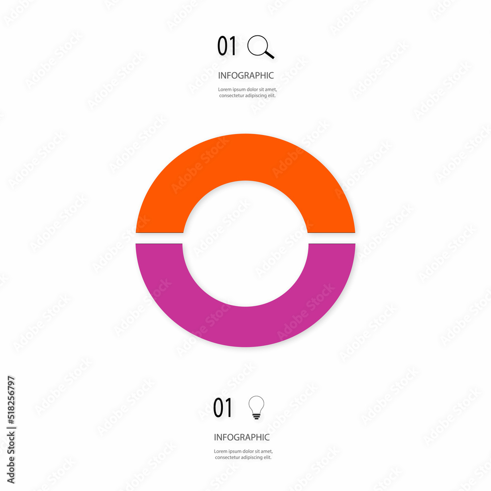 Infographic Step Template Business Diagram Icon Chart Graph