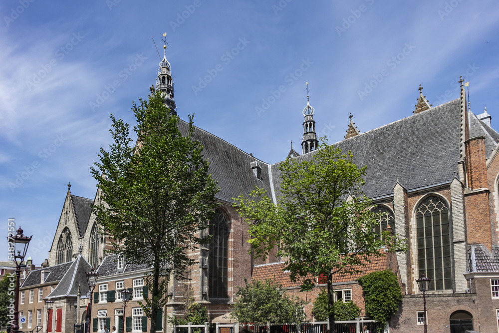 Amsterdam Old Church (Oude Kerk), oldest parish church, founded in 1213 ...