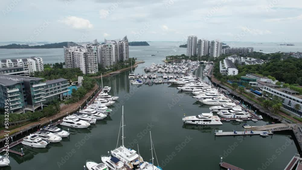 Sentosa, Singapore - July 14, 2022: The Landmark Buildings and Tourist ...