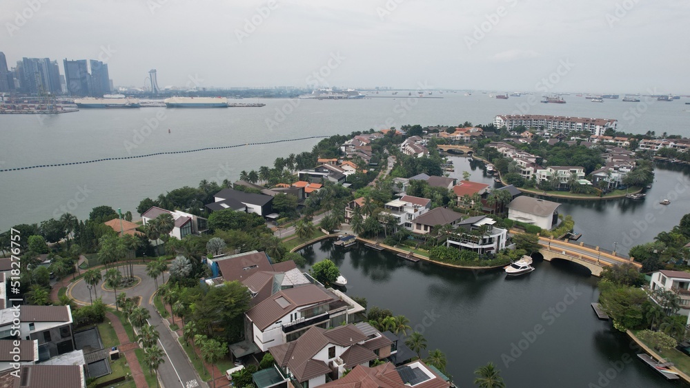 Sentosa, Singapore - July 14, 2022: The Landmark Buildings and Tourist ...