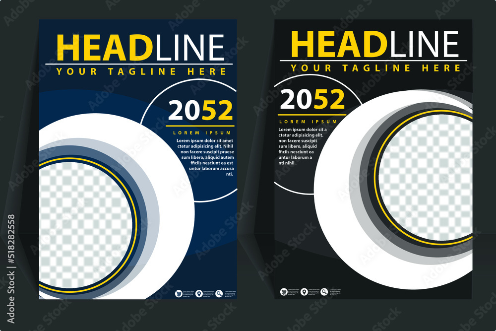 Book Cover Page Design Template in A4 size. This can be adapted to ...