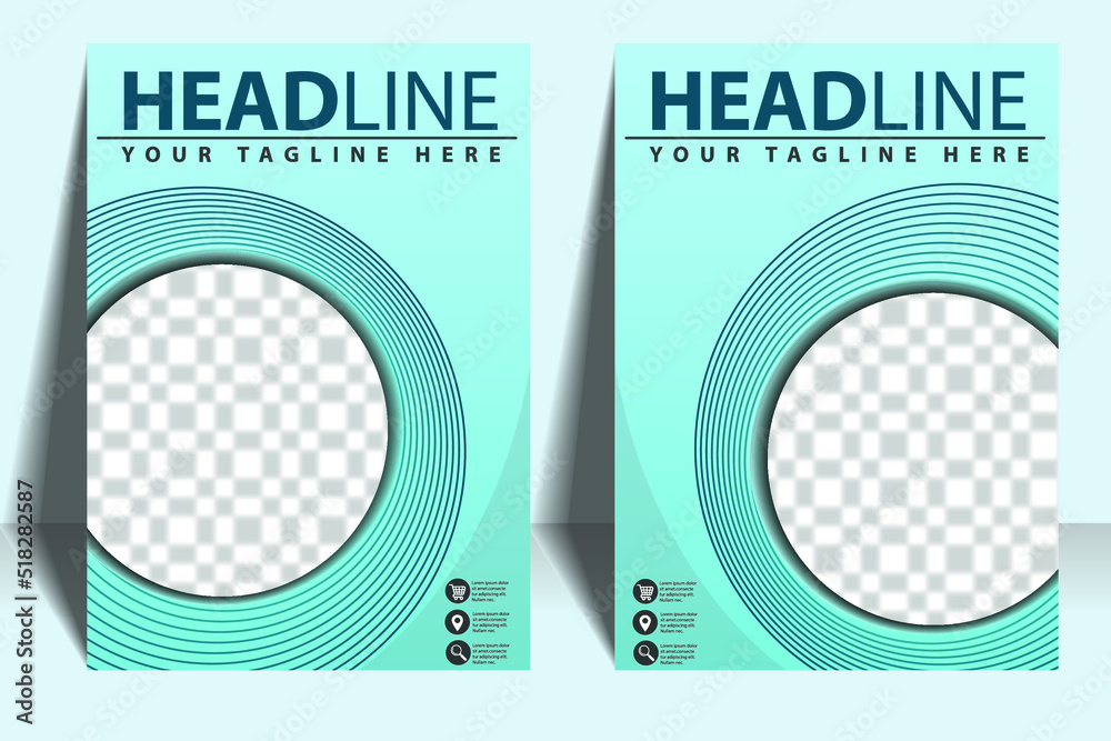 Book Cover Page Design Template in A4 size. This can be adapted to ...