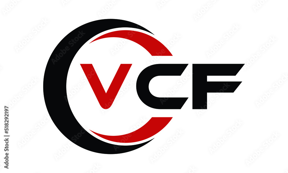 VCF swoosh three letter logo design vector template | monogram logo ...