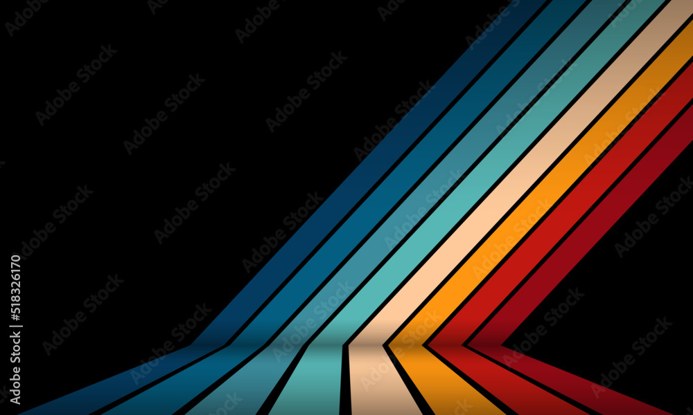 Vintage Striped Backgrounds, Posters, Banner Samples, Retro Colors from ...