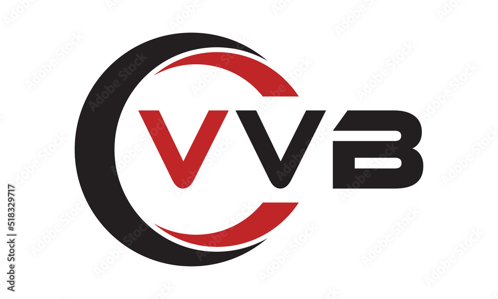 VVB swoosh three letter logo design vector template | monogram logo ...