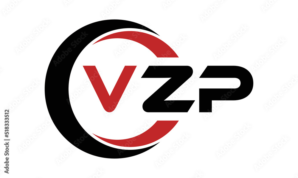 VZP swoosh three letter logo design vector template | monogram logo ...