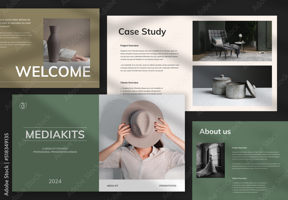 Media Kit Layout Stock Template | Adobe Stock