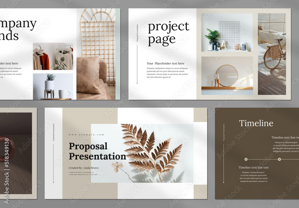 Proposal Presentation Layout Stock Template | Adobe Stock