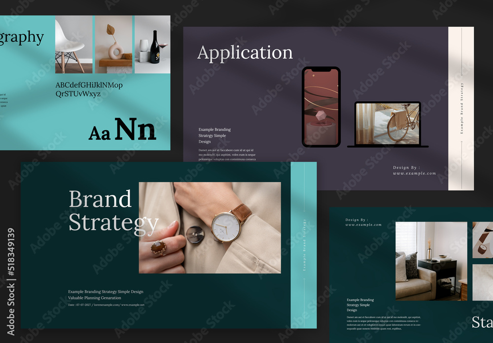 Brand Strategy Layout Stock Template | Adobe Stock