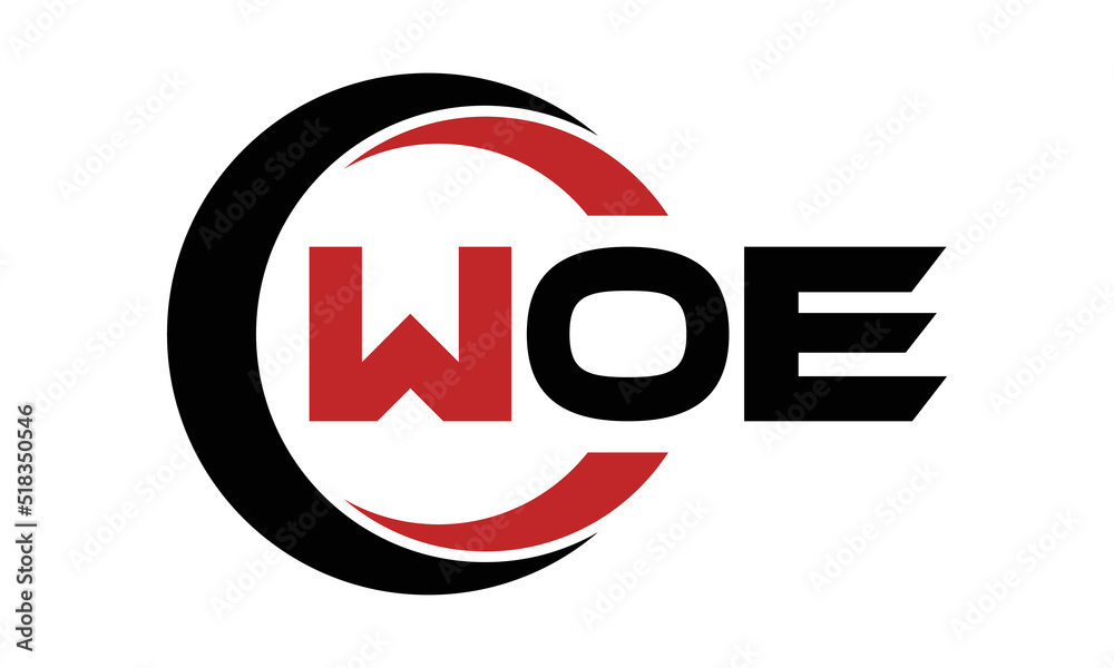 WOD swoosh three letter logo design vector template | monogram logo ...