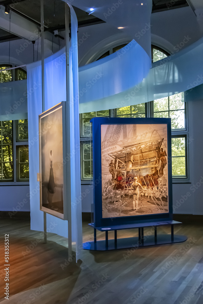 Interior of Tropics Museum (Tropenmuseum Amsterdam), famous ...