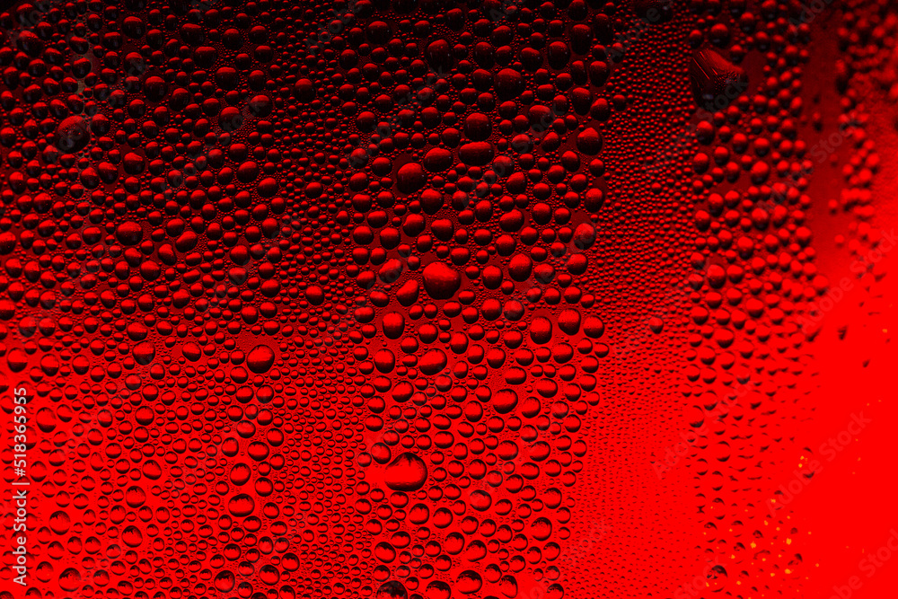 Red Water Droplets Texture