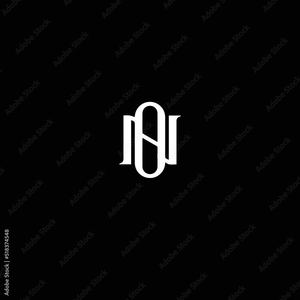 NO ON Logo Design, Creative Minimal Letter ON NO Monogram Stock Vector ...