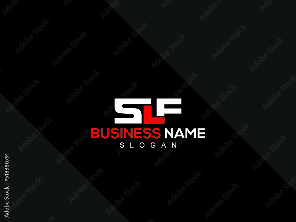 Premium SLF Logo Letter Vector Art, Colorful SL s l f Logo Icon With ...