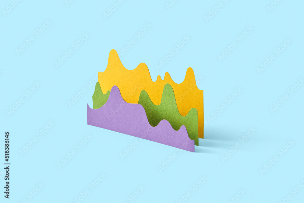 Curved line chart Stock Photo | Adobe Stock
