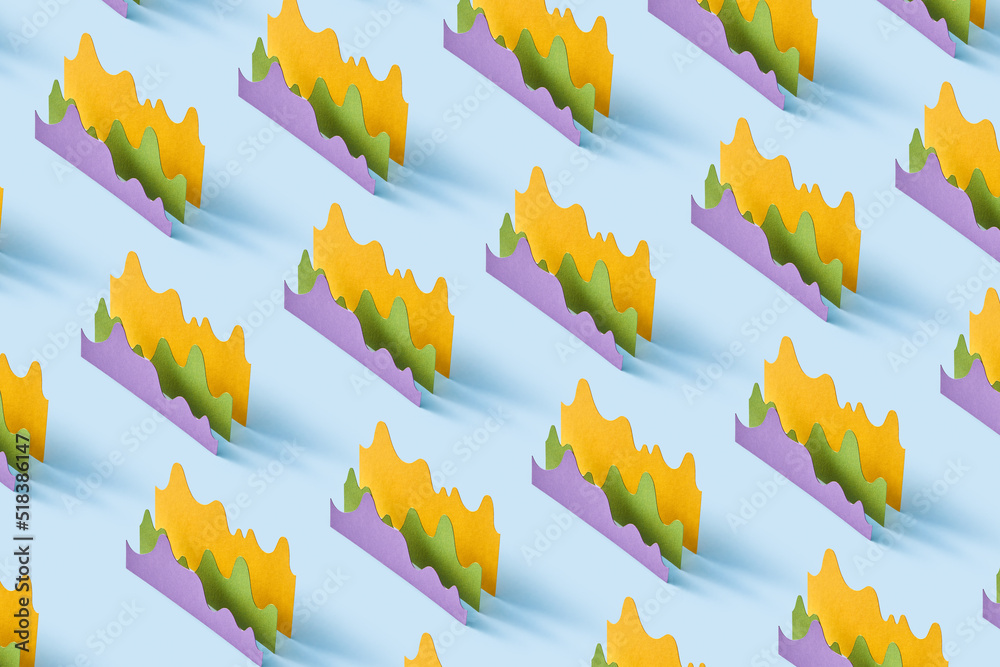 Multiply curvy line graphs Stock Photo | Adobe Stock