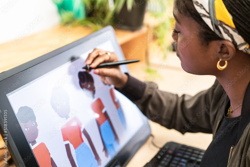 Animator at work Stock Photo | Adobe Stock