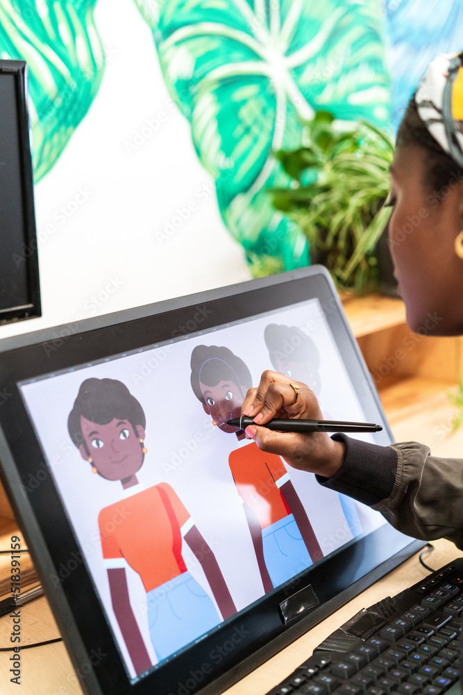 Animator at work Stock Photo | Adobe Stock