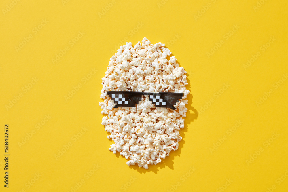 Popcorn face Stock Photo | Adobe Stock