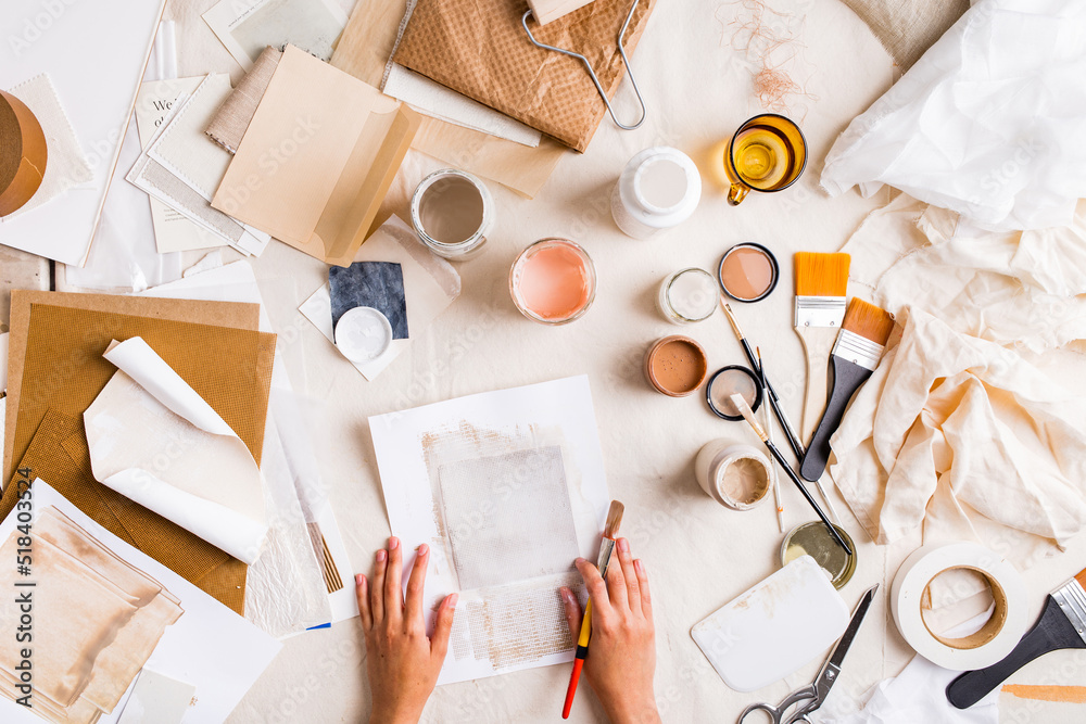 Collage Artist Studio Stock Photo | Adobe Stock