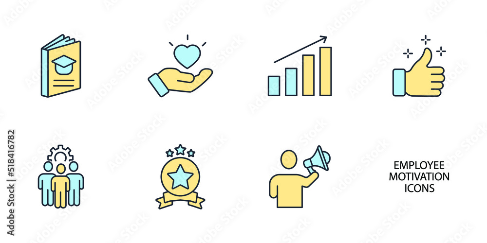 employee motivation icons set . employee motivation pack symbol vector ... employee motivation icons set . employee motivation pack symbol vector ...
