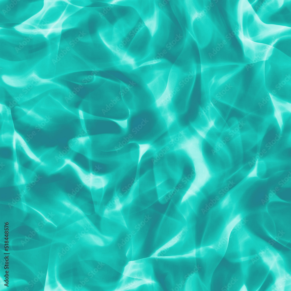Abstract water seamless background turquoise-blue color, and texture ...