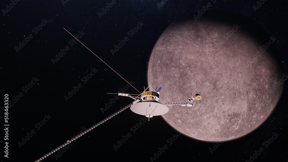 Planet Mercury Space Probe