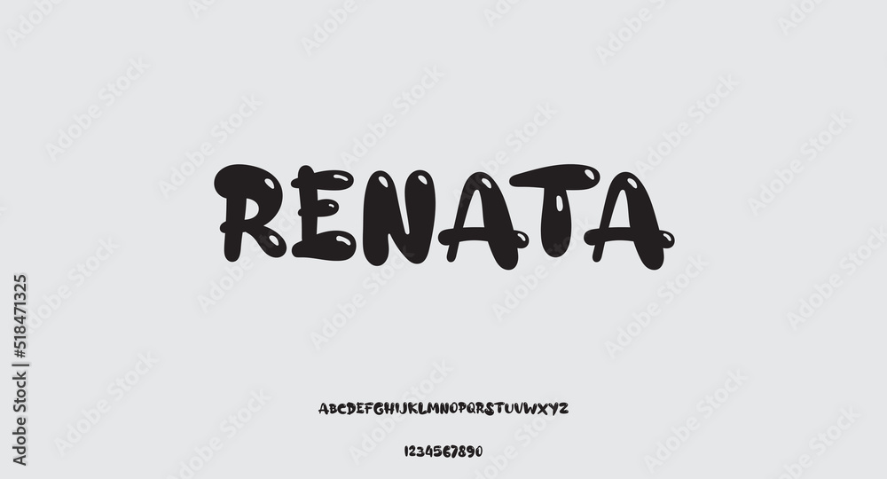 RENATA Luxury Minimal Modern Tech Alphabet Letter Fonts. Typography ...