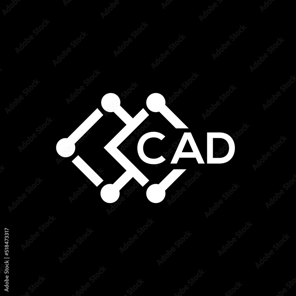 CAD letter logo design.CAD creative initial letter logo concept.CAD ...