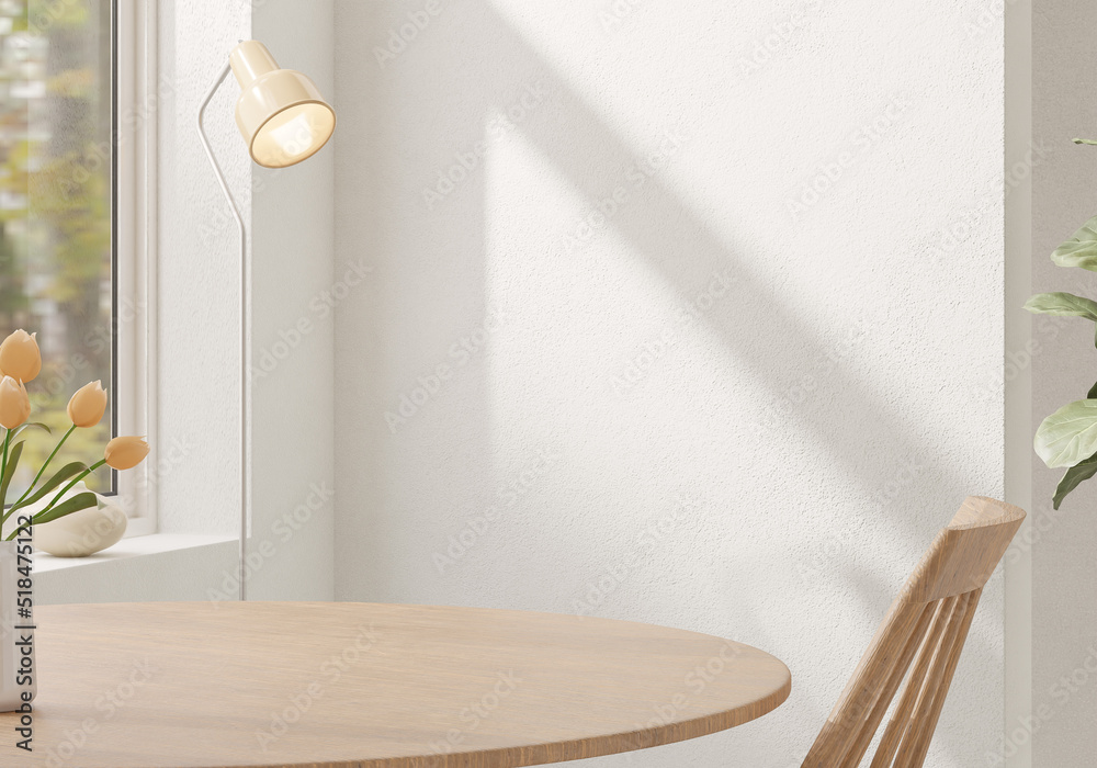 Minimal room corner background mockup for product presentation or ...