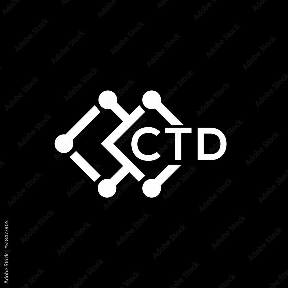 CTD letter logo design.CTD creative initial letter logo concept.CTD ...