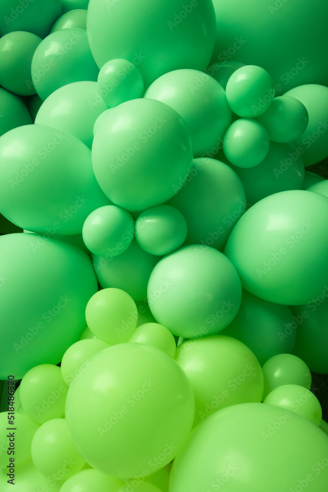 green balloons background Stock Photo | Adobe Stock