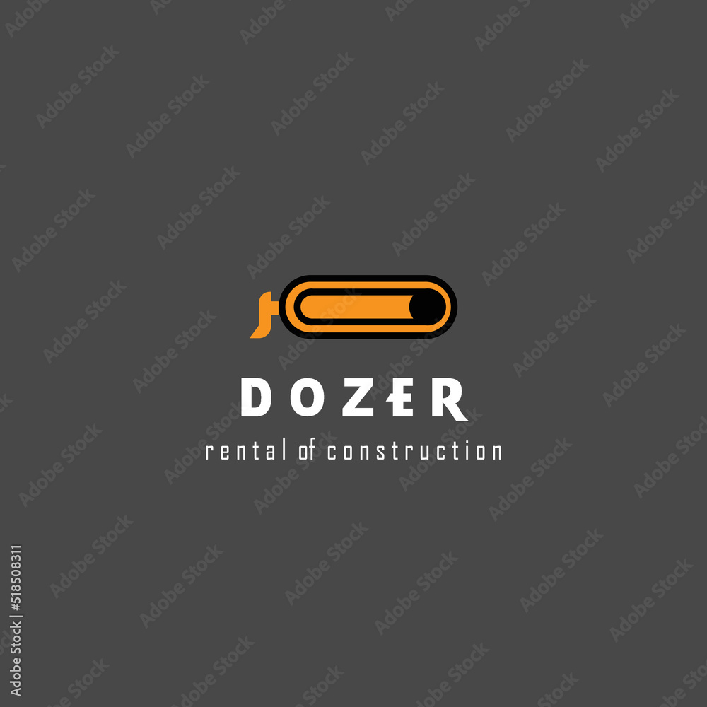 vector dozer logo construction heavy equipment illustration used for ...