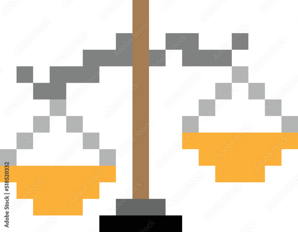 scale pixel art. vector illustration. Stock Vector | Adobe Stock scale pixel art. vector illustration. Stock Vector | Adobe Stock