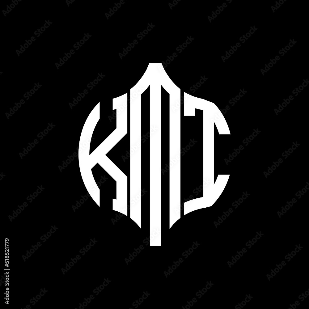 KMT letter logo. KMT best black background vector image. KMT Monogram ...