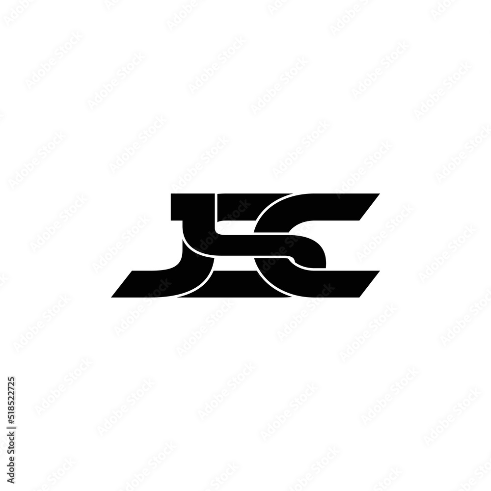 JSC letter monogram logo design vector Stock Vector | Adobe Stock