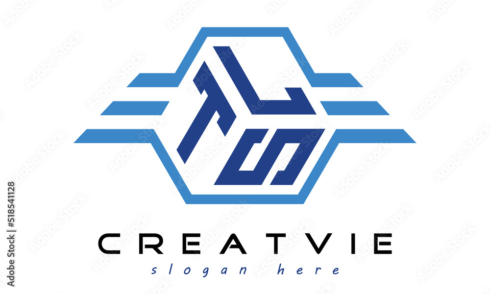 TLS three letter geometrical wings logo design vector template ...