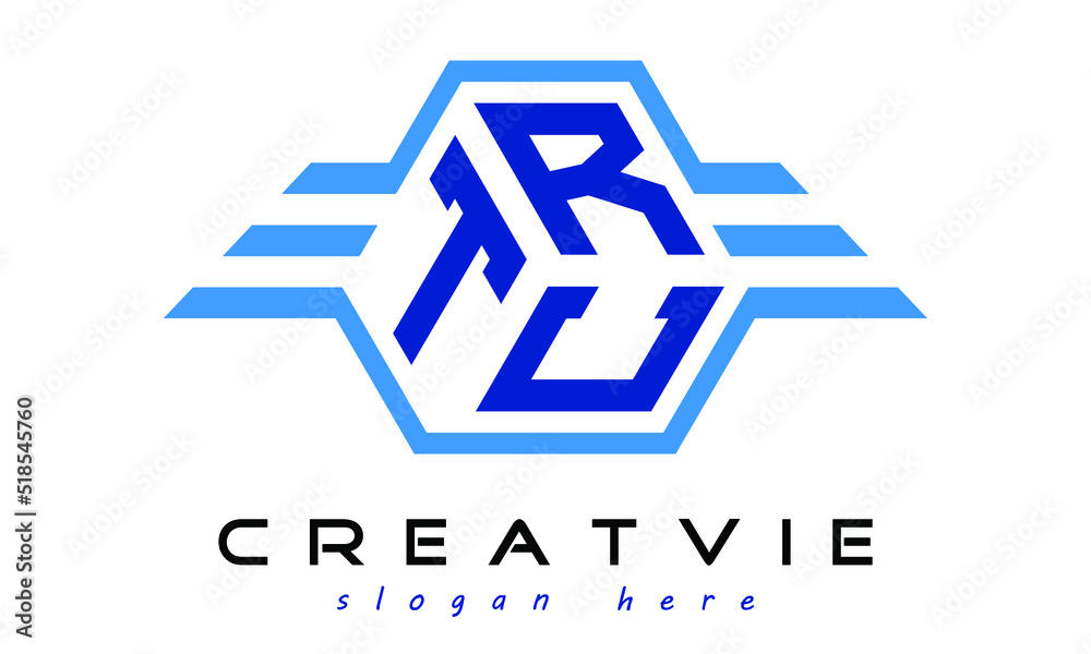 TRC three letter geometrical wings logo design vector template ...