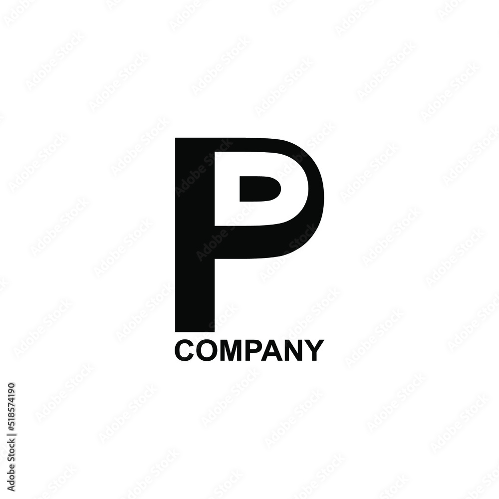 logo huruf p, cocok untuk ikon, maskot, dll Stock Vector | Adobe Stock
