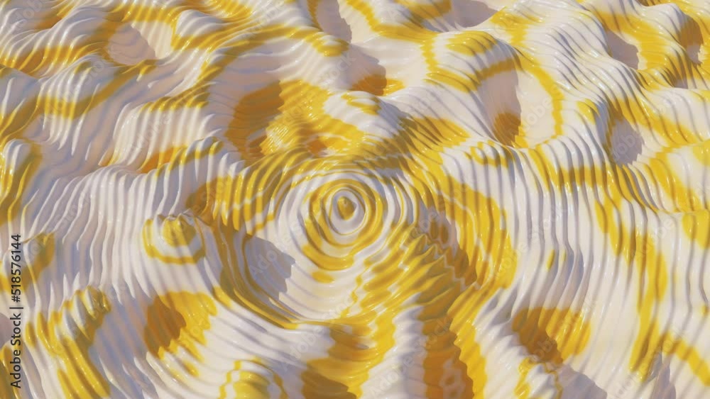 Liquid ripple backdrop. Undulating surface with ripples and folds. 4K ...