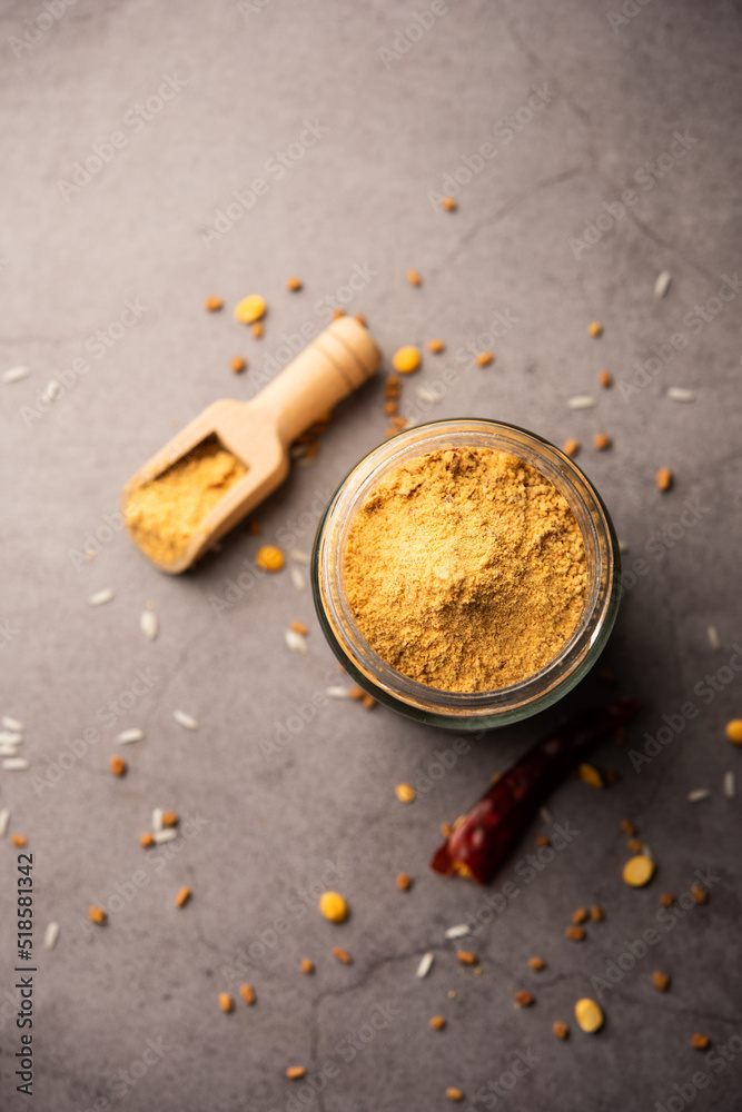 Idli Podi or chutney Powder- dry condiment for South Indian breakfast Stock Photo | Adobe Stock