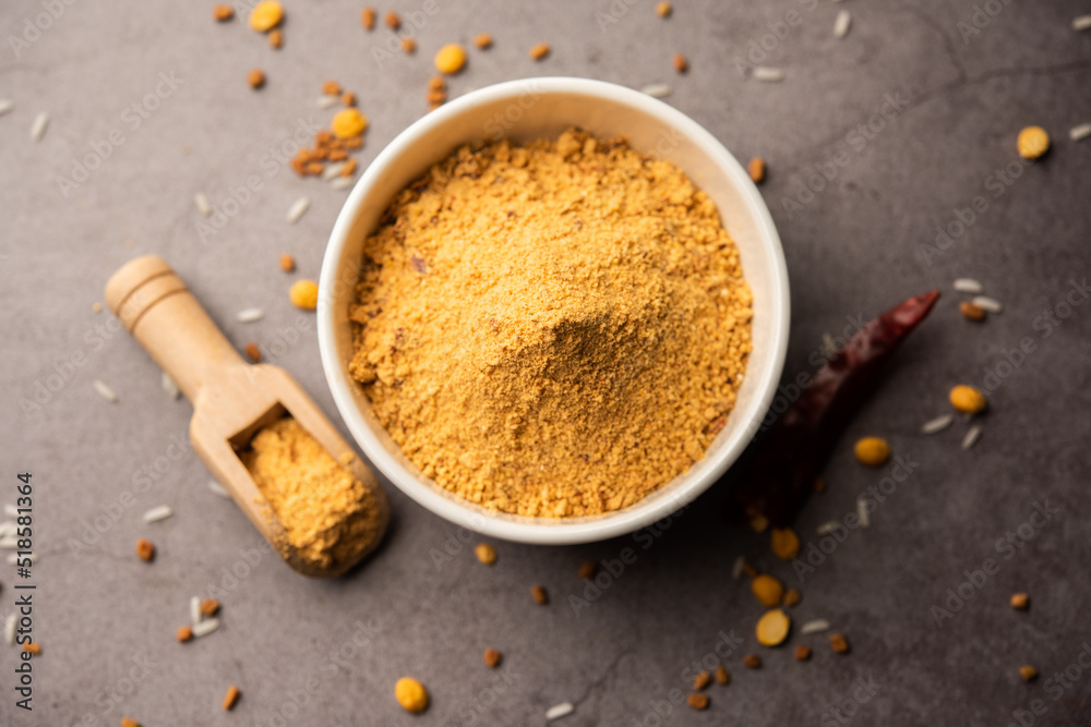 Idli Podi or chutney Powder- dry condiment for South Indian breakfast ...